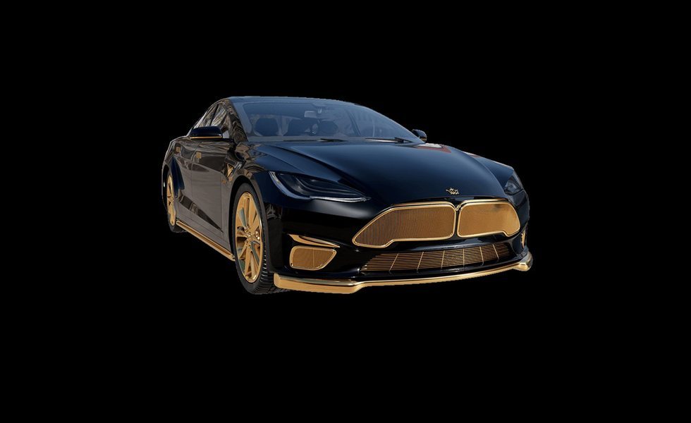 Tesla Model S. Caviar lo baña en oro de 24 quilates - Motor 16