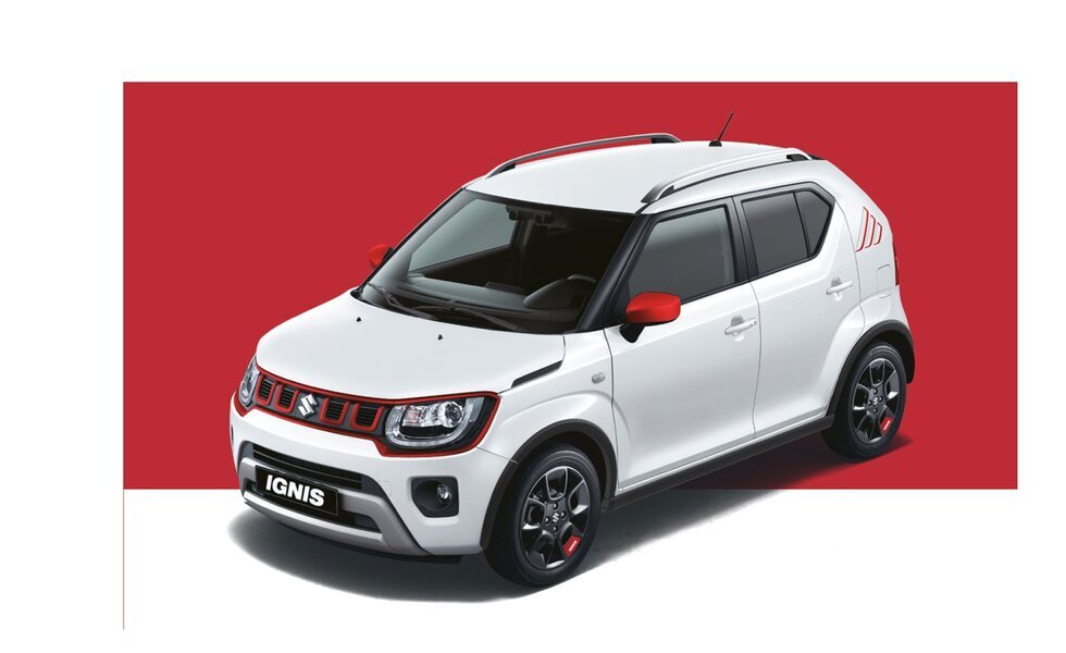 Suzuki Ignis Red&White. Serie limitada con etiqueta ECO y muy colorida ...