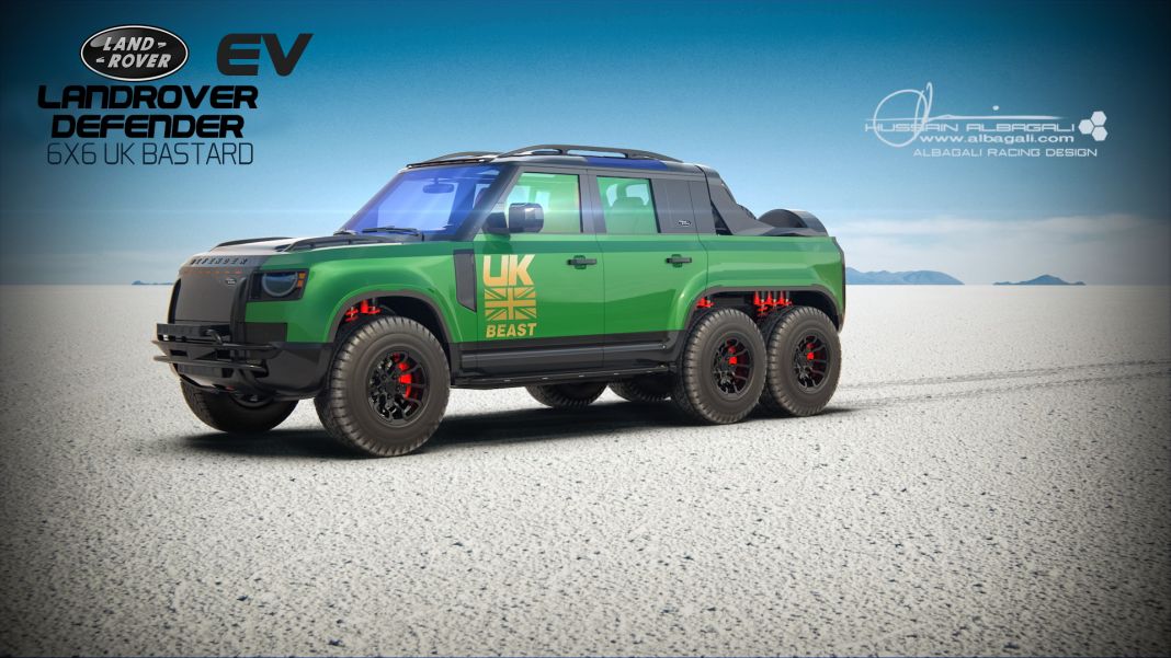Land Rover Defender 6x6, un monstruo virtual