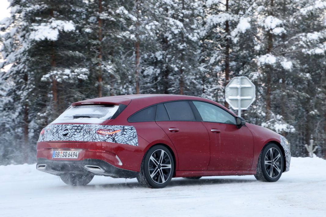 Le toca pasar frío al Mercedes CLA Shooting Brake